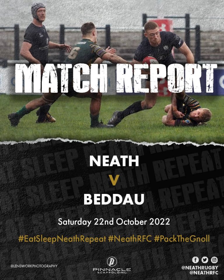 MATCH REPORT: NEATH 32 BEDDAU 0 - Neath RFC