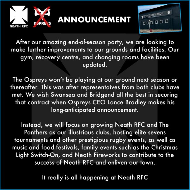 Neath RFC - Official Website of Neath Rugby Football Club