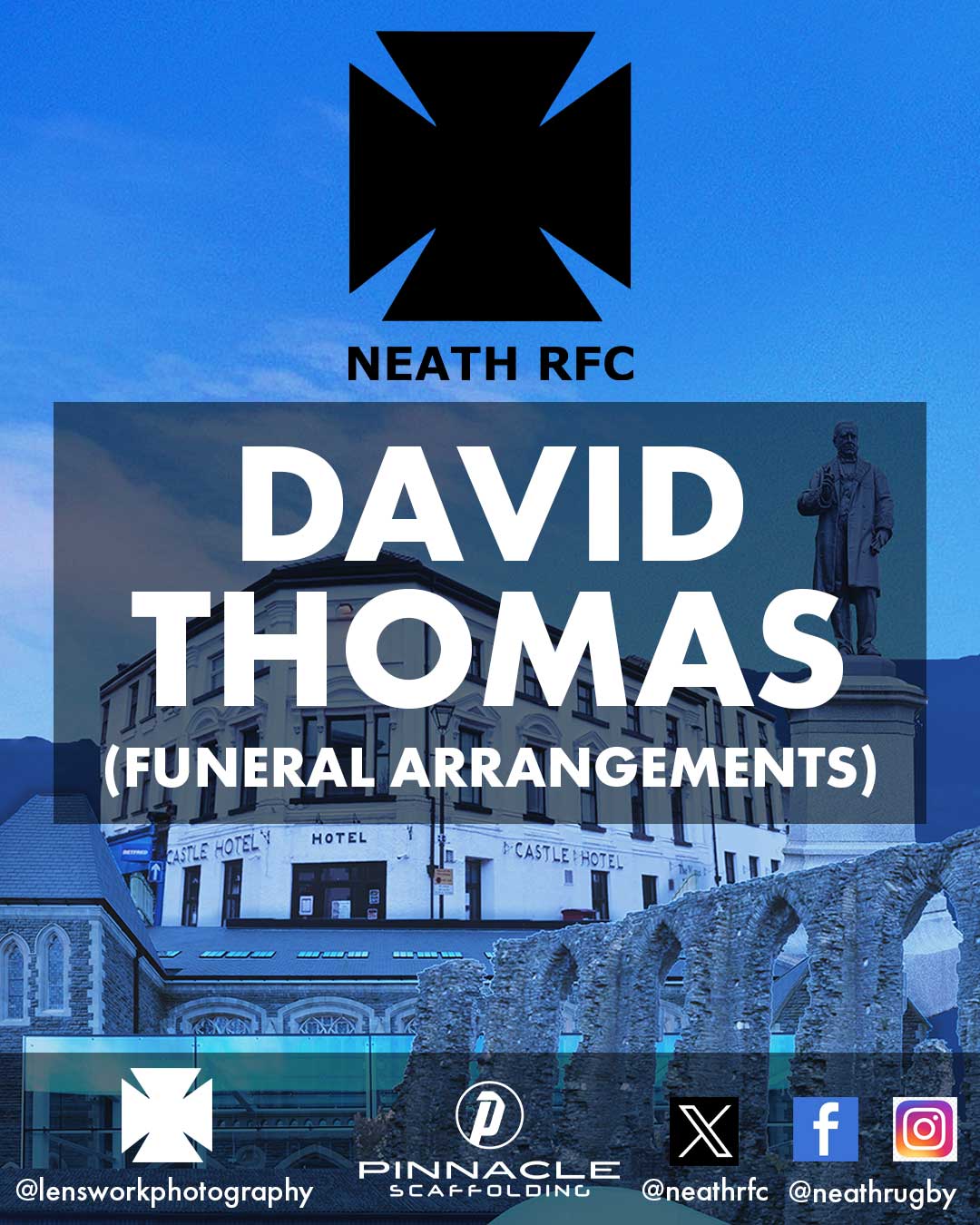 DAVID THOMAS' FUNERAL ARRANGEMENTS - Neath RFC
